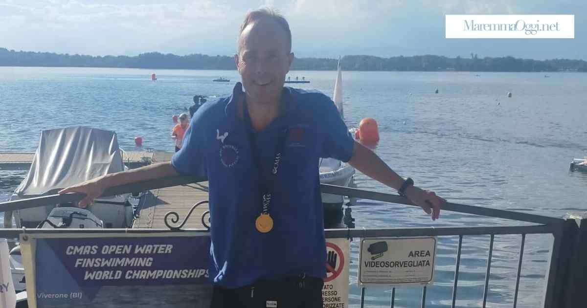 Massimo Milano vince il mondiale di nuoto pinnato | MaremmaOggi