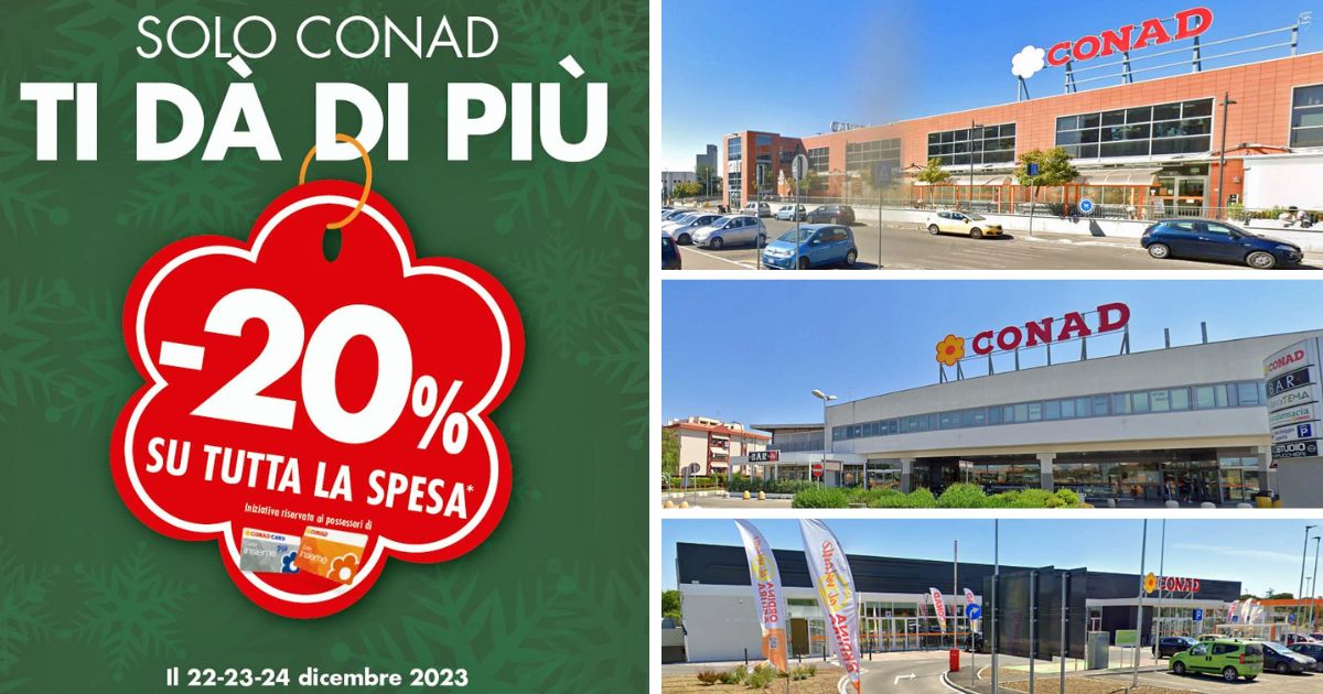 Il regalo di Conad per le feste: 20% di sconto sulla spesa | MaremmaOggi
