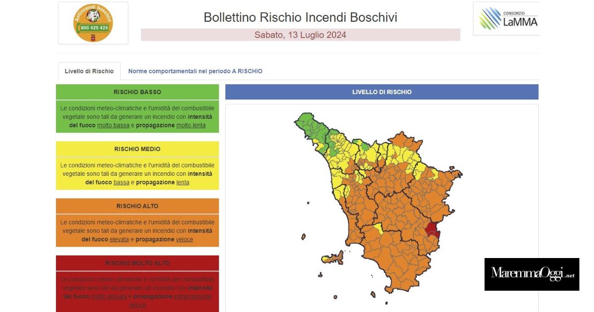 Sos incendi in Maremma: la mappa | MaremmaOggi