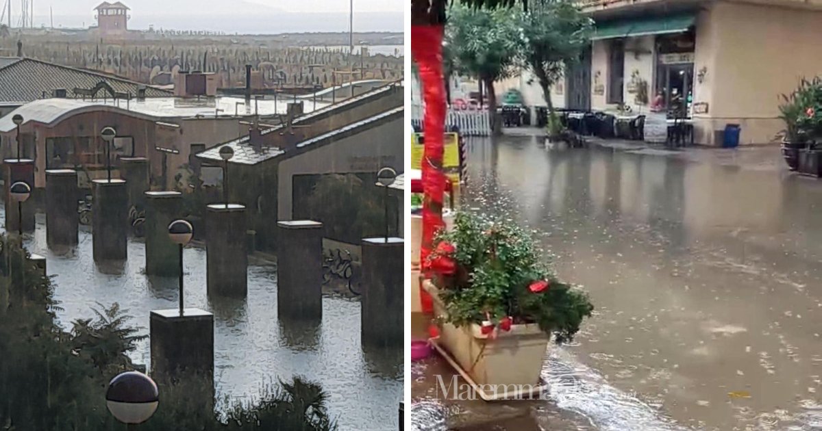 Grandine e acquazzone su Marina - IL VIDEO | MaremmaOggi