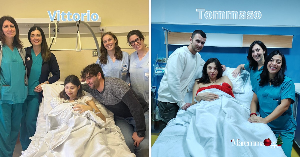 Vittorio saluta il 2024, Tommaso è il primo nato del 2025 | MaremmaOggi