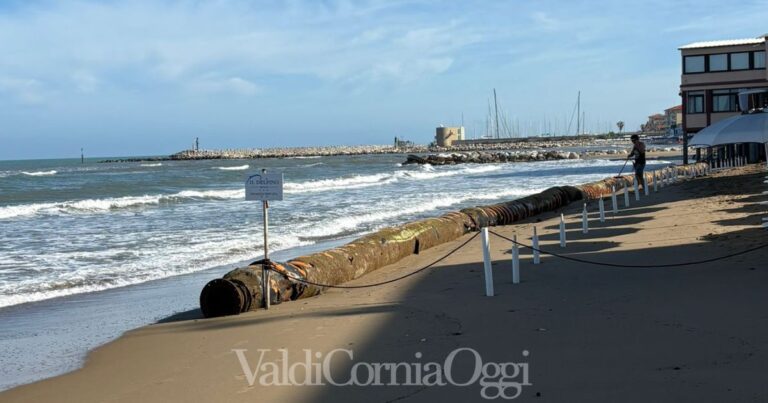 Si stacca il maxi tubo della draga: un gigante si spiaggia davanti all ...